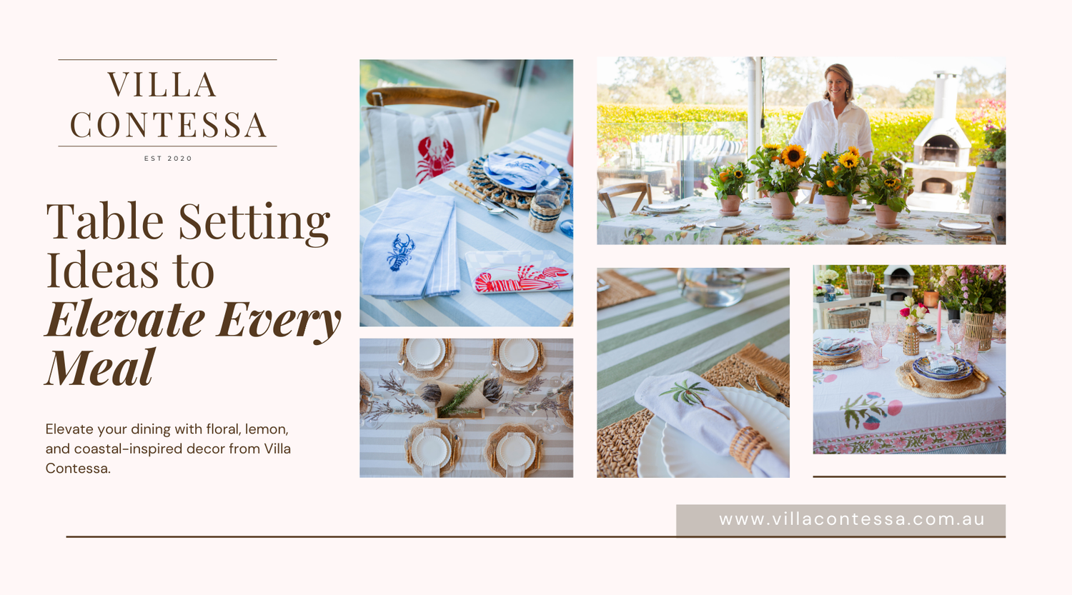 Table Setting Ideas for Amalfi, Capri & Tuscan Dining | Villa Contessa